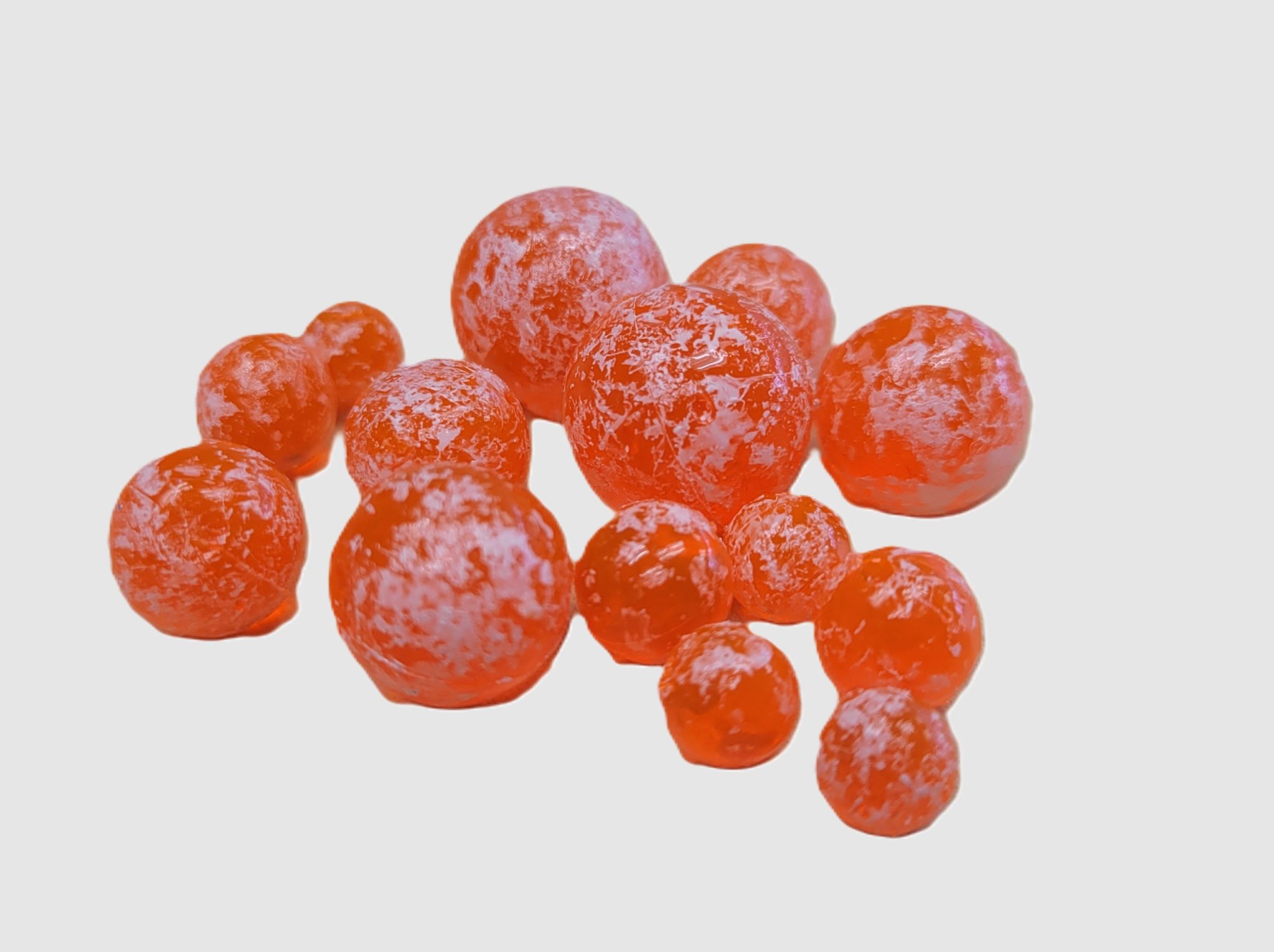 #24 Mottled Flo Orange - Unreel Tackle Soft Beads & Egg Clusters